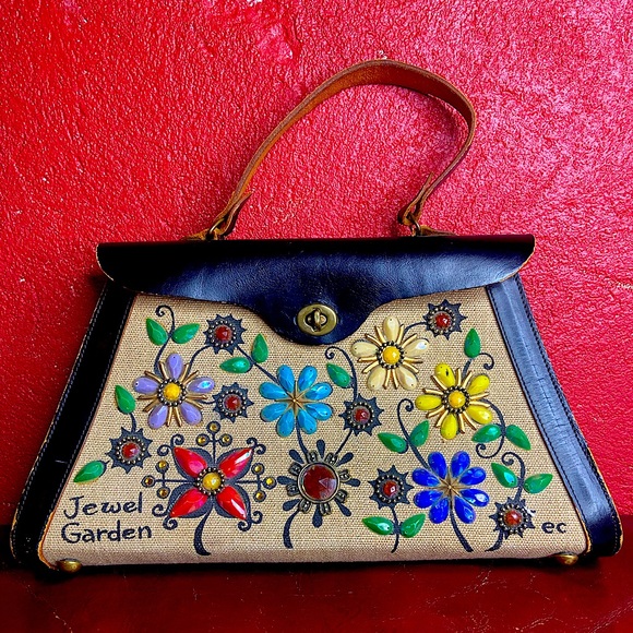 collins of texas | Bags | Vintage Flower Floral Collins Of Texas ...